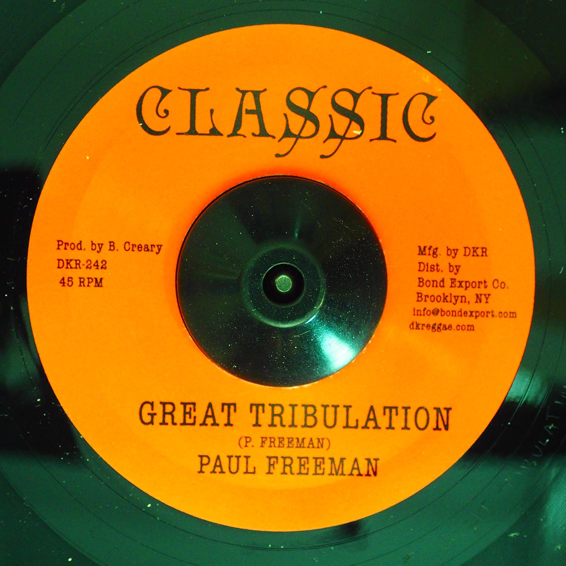 Paul Freeman Great Tribulation Tribulation Version Vinyl Record – Rock ...