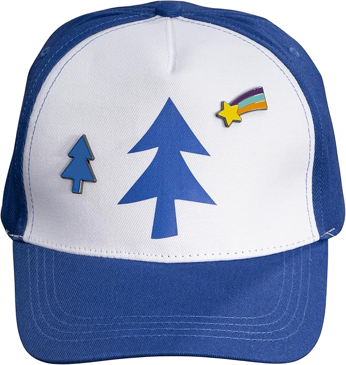 Dipper Blue and White Adult Adjustable Hat Cosplay with Rainbow and Ch ...