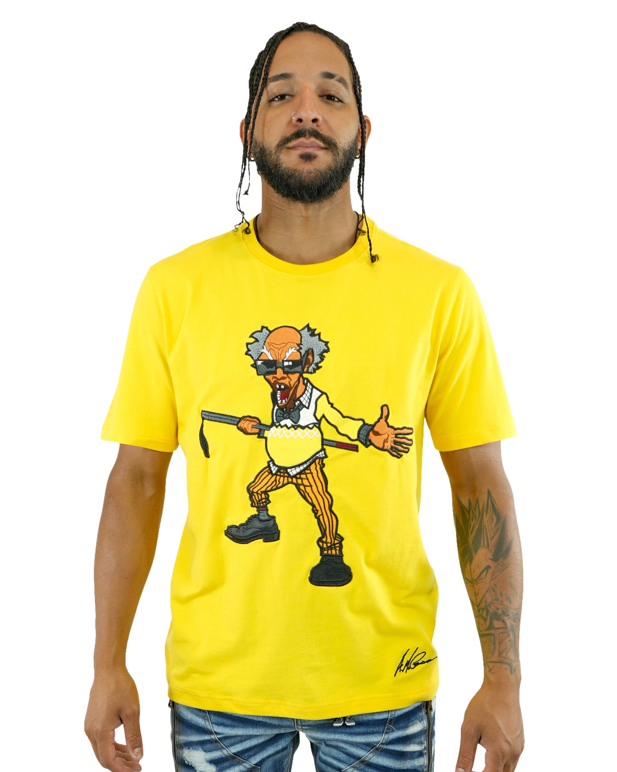The Boondocks - Colonel Stinkmeaner Yellow Knit Mens T Shirt – Rock ...