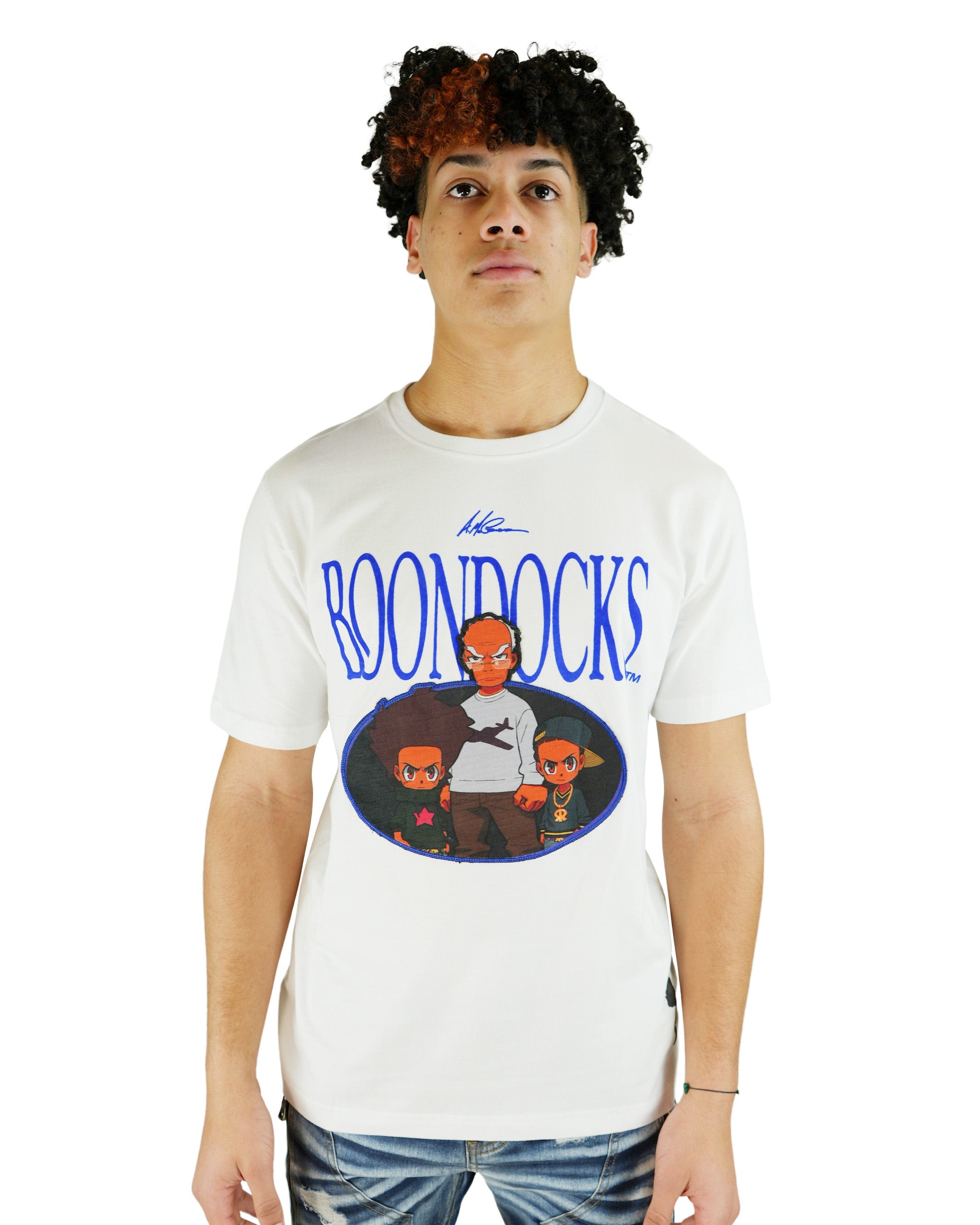 The Boondocks - Family Portrait White Mens T Shirt – Rock Band Merch
