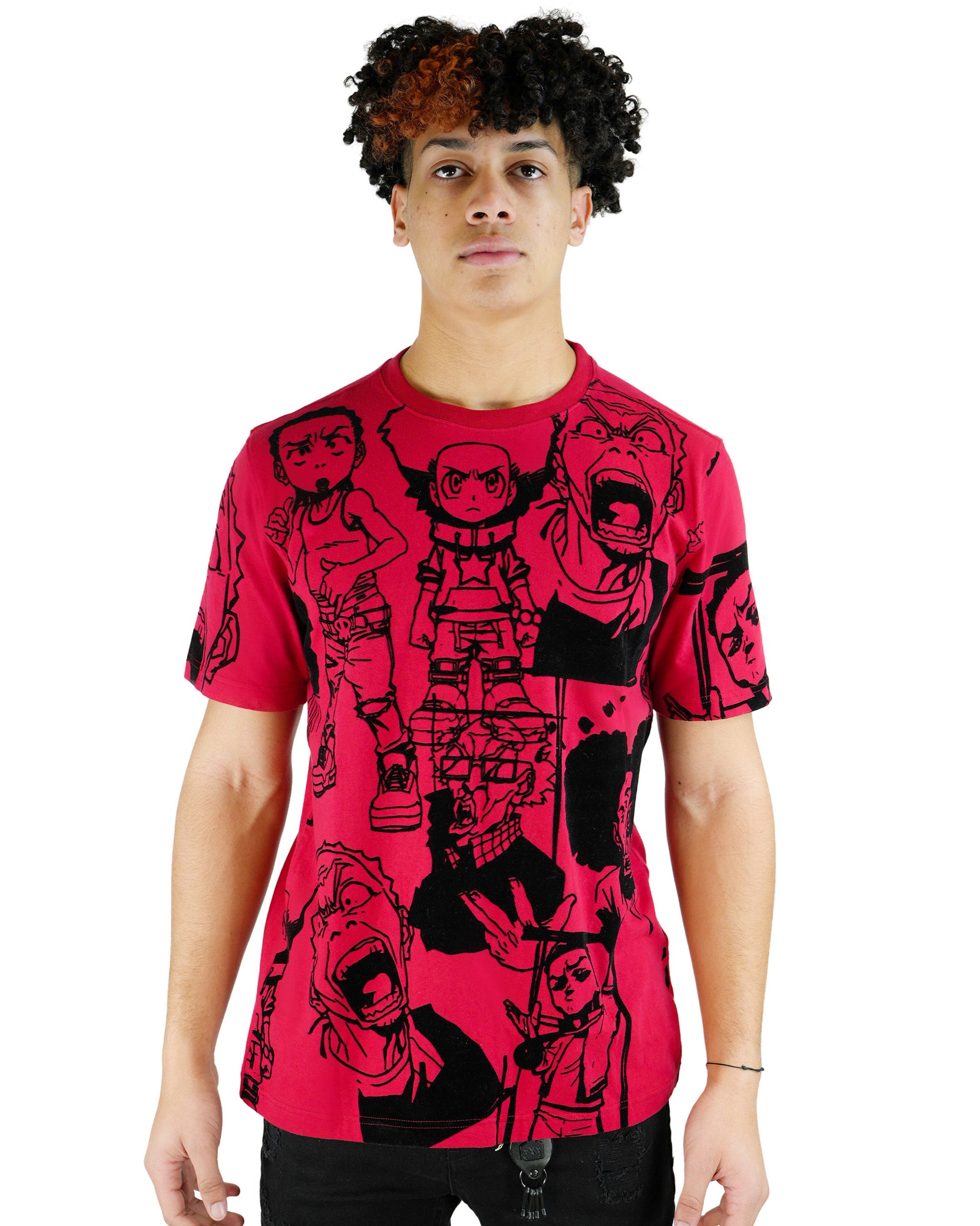 The Boondocks - Family Red Mens T Shirt – Rock Band Merch