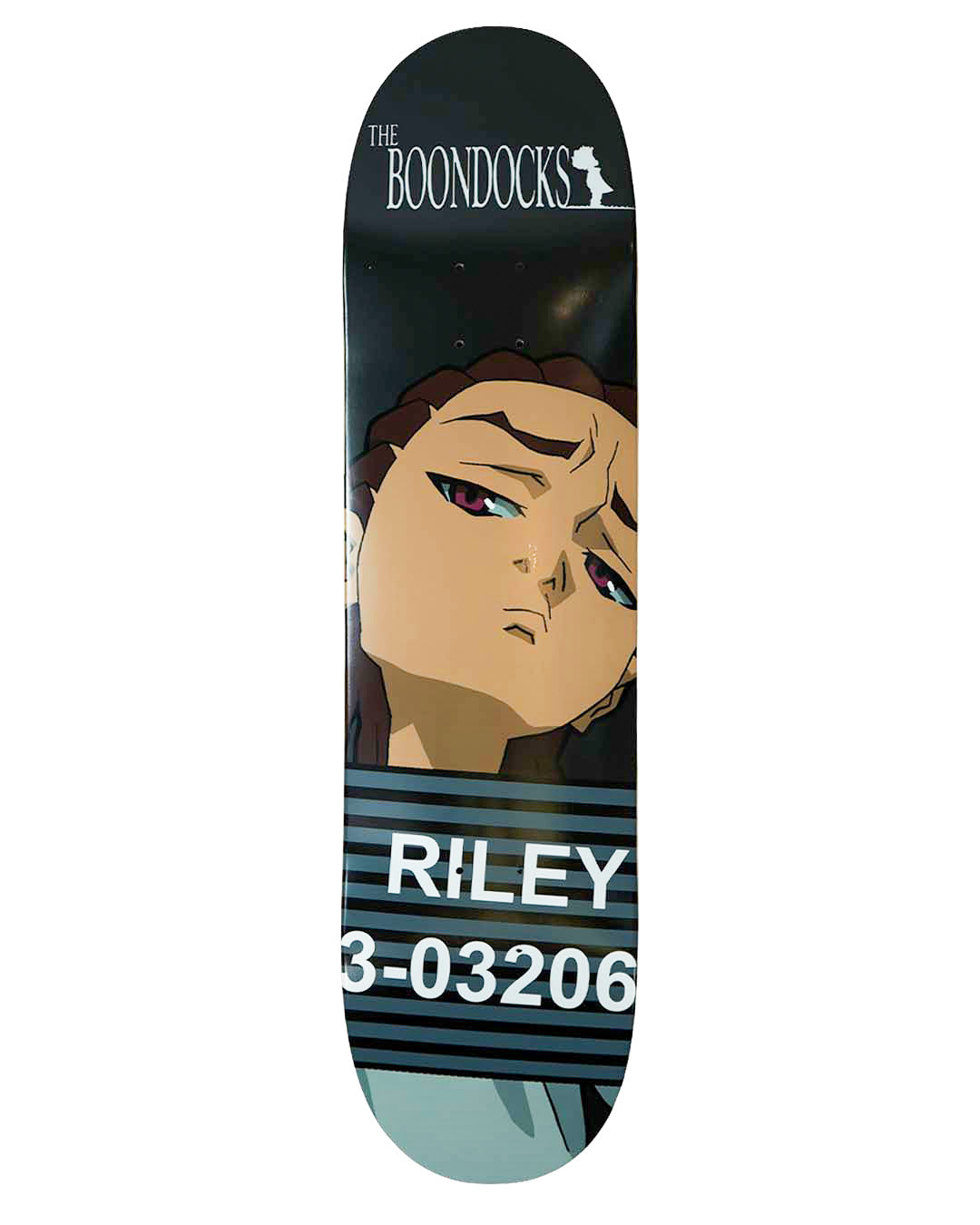The Boondocks Riley Mugshot Skateboard Deck – Rock Band Merch
