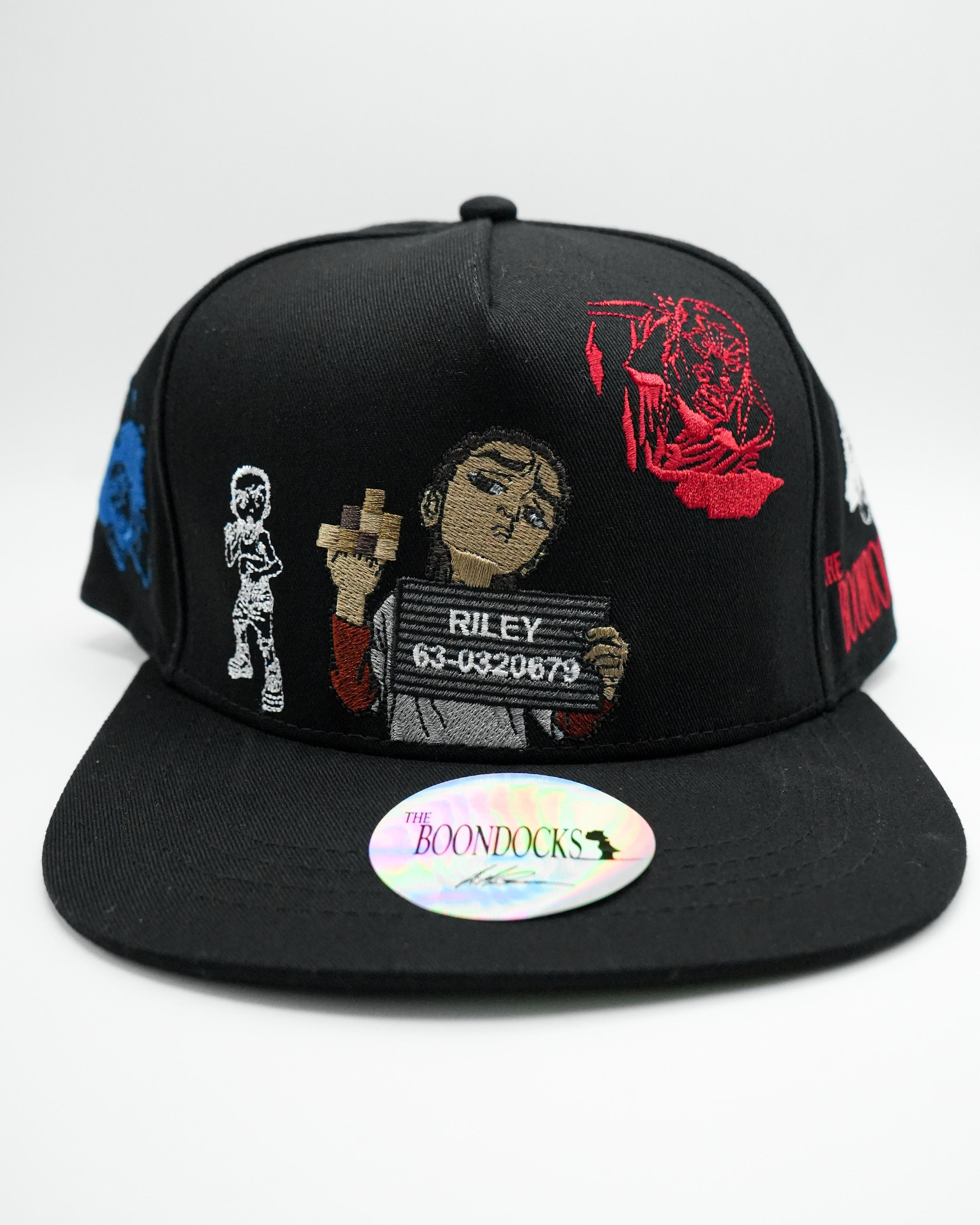 The Boondocks Riley Mugshot Black Snapback Hat – Rock Band Merch