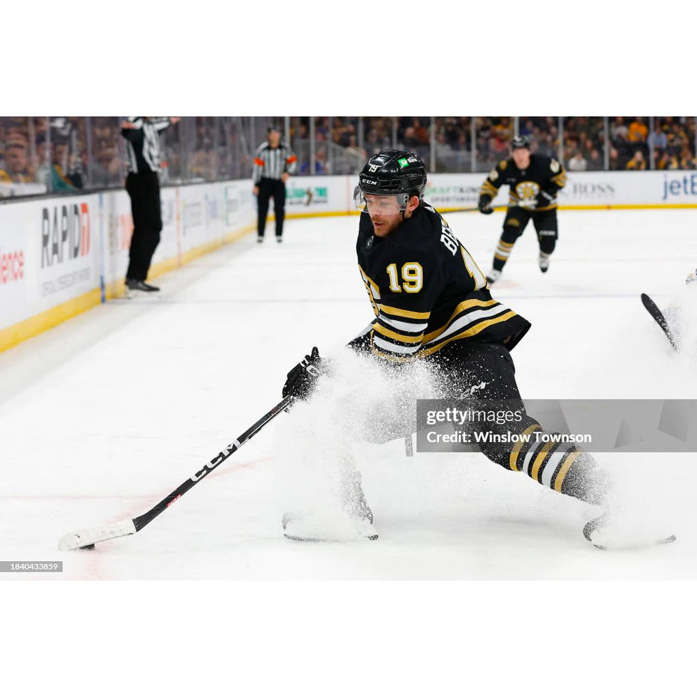 Johnny Beecher Boston Bruins Ice Action Hockey Photo – Rock Band Merch