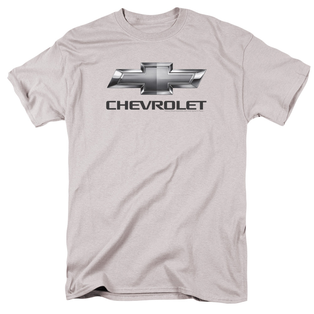 Chevrolet Chevy Bowtie Mens T Shirt Silver | Rock Band Merch