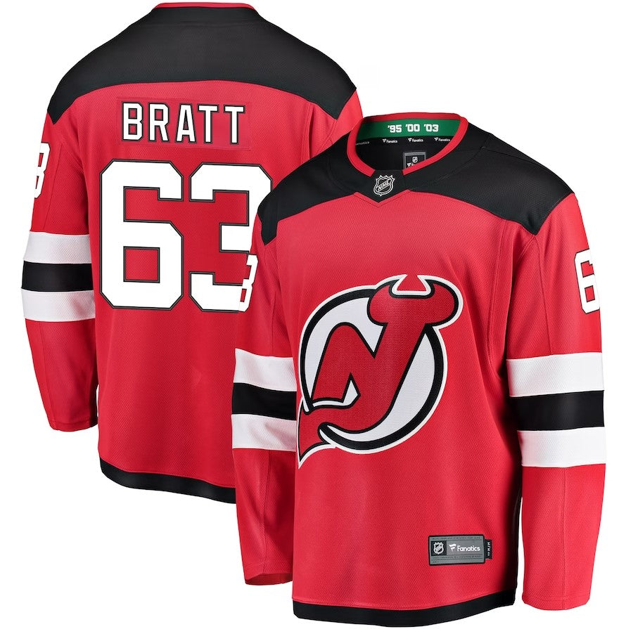 Jesper Bratt New Jersey Devils Home Breakaway Player Jersey - Red ...