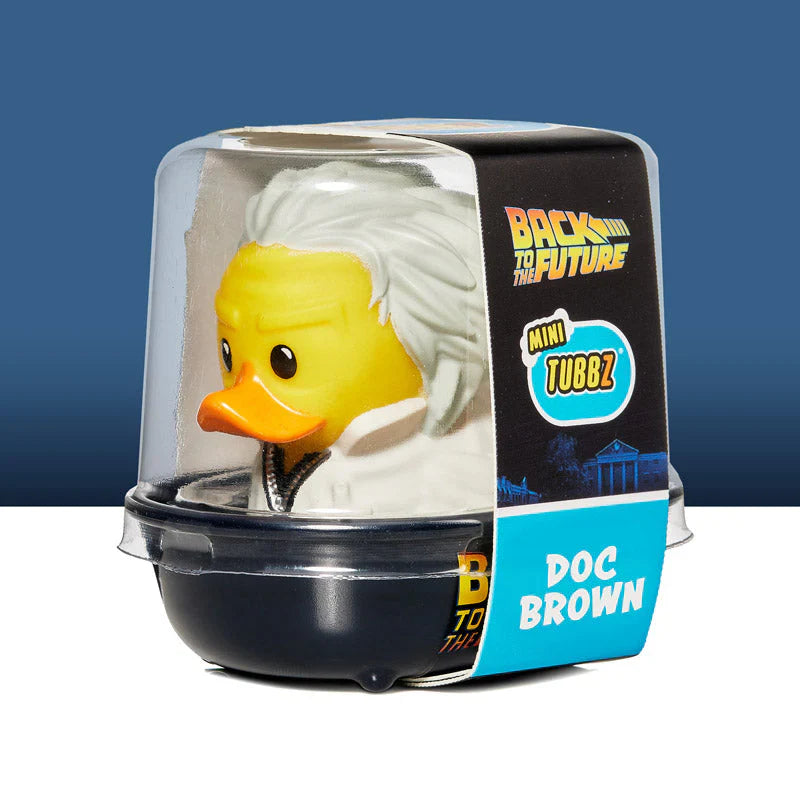 Back to the Future Doc Brown Mini TUBBZ Cosplaying Duck – Rock Band Merch