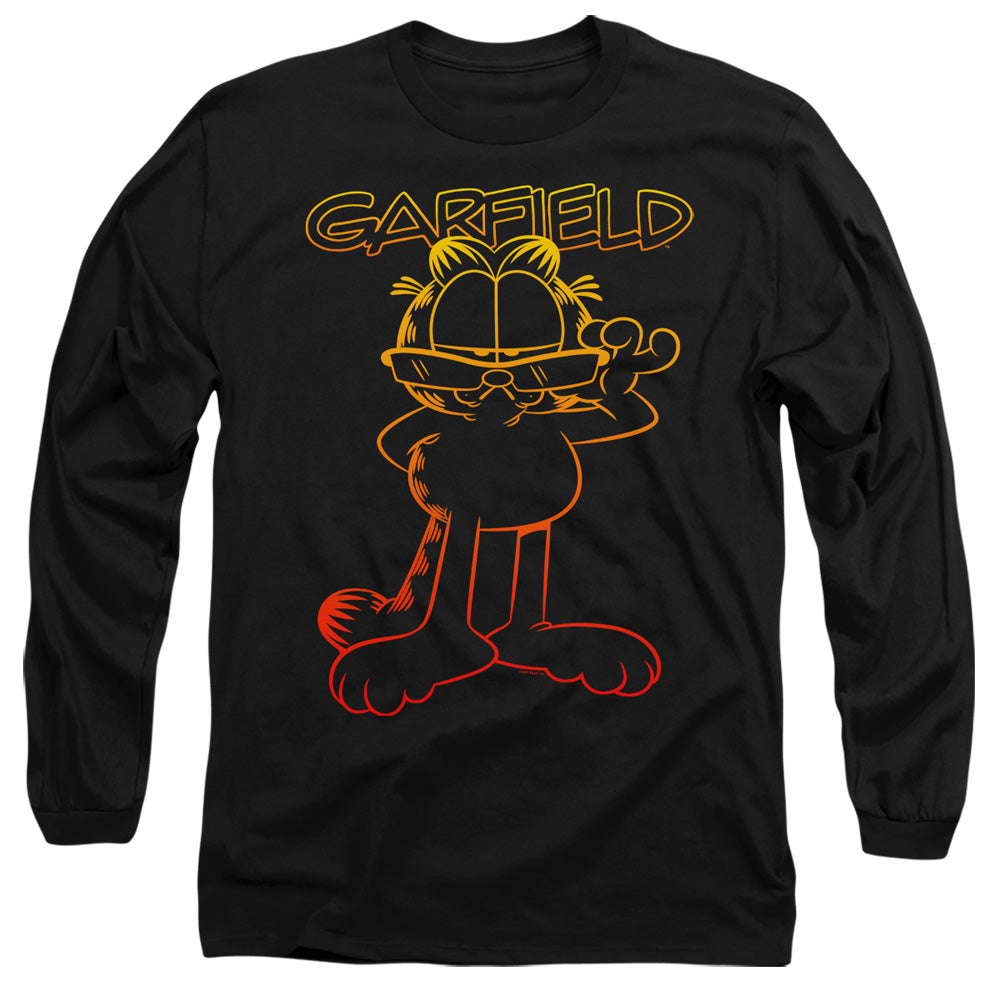 Garfield Hotshot Garfield Mens Long Sleeve Shirt Black | Rock Band Merch