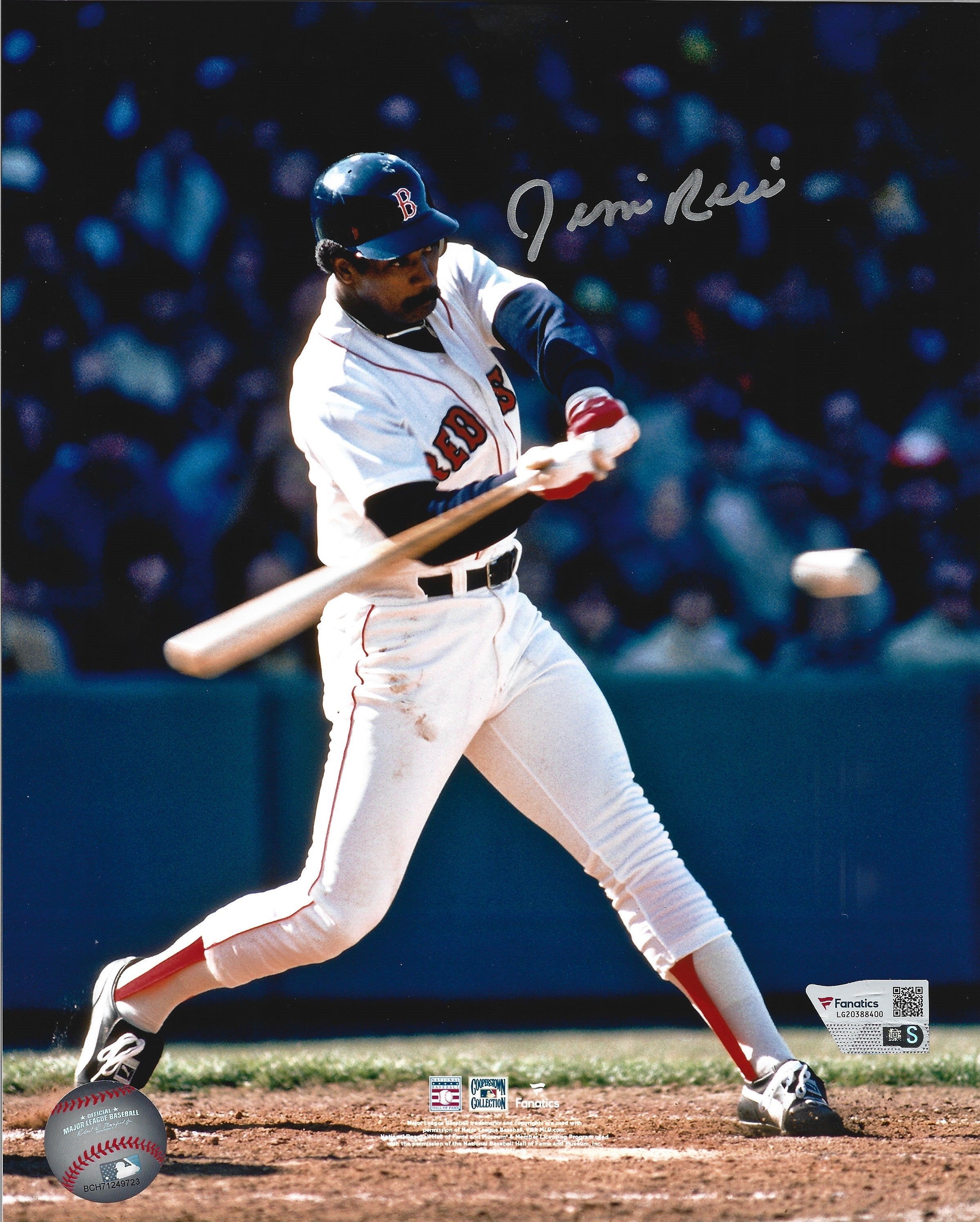 Jim Rice At-Bat Boston Red Sox Autographed 8" x 10" Baseball Photo ...