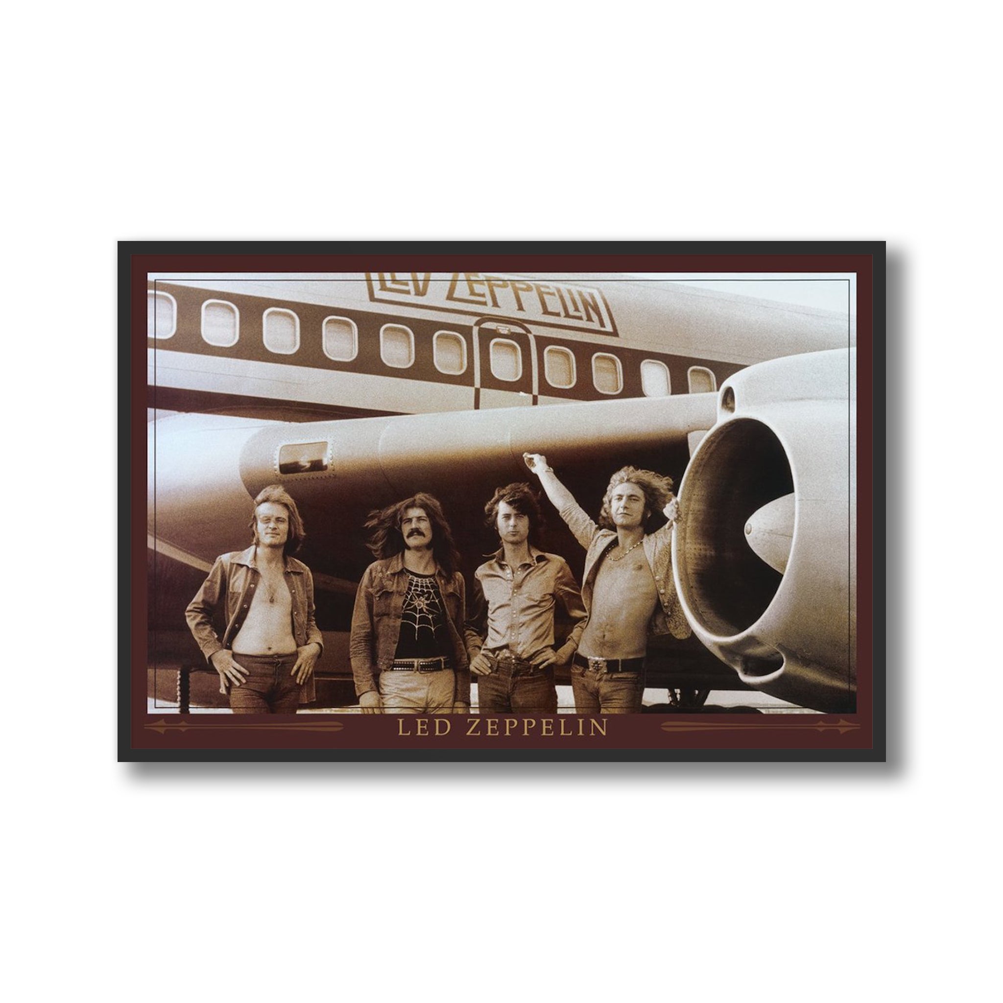 Led Zeppelin The Starship Framed Poster – Rock Band Merch