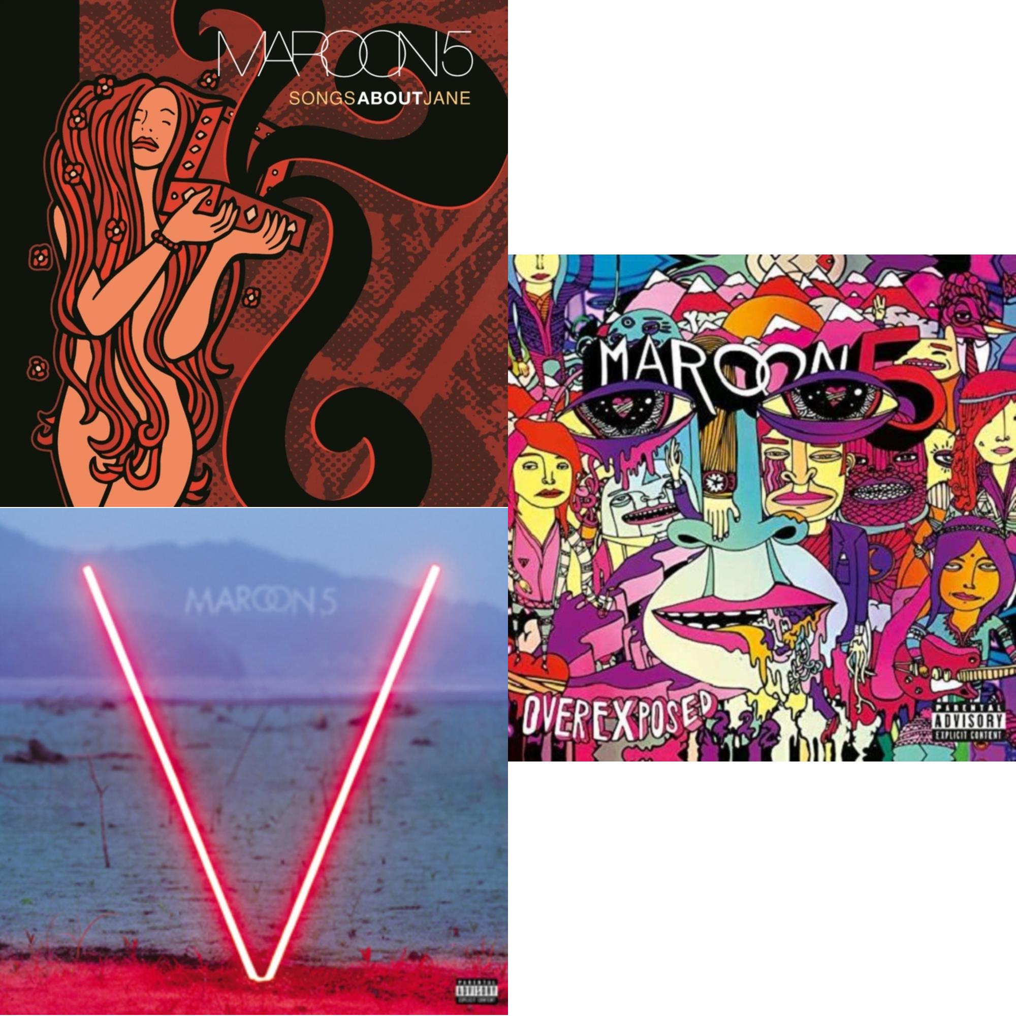 Maroon 5 - Maroon 5 - V (Black LP) (Exp) & Overexposed & Songs About J ...