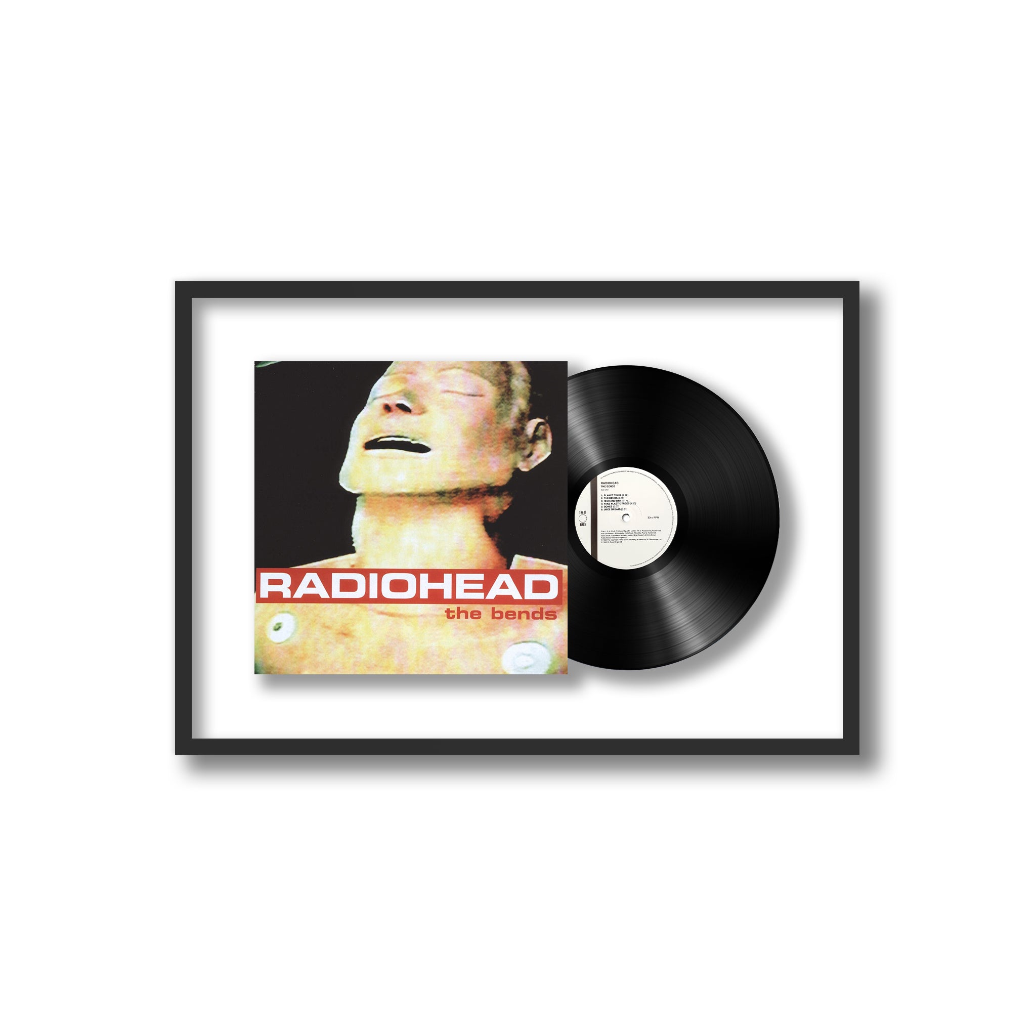 Radiohead The Bends Framed Vinyl Record – Rock Band Merch
