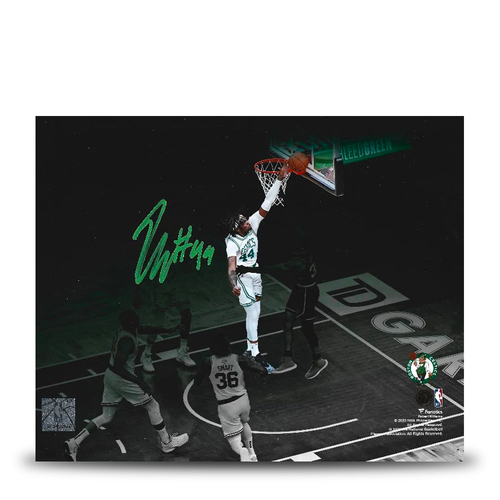 Robert Williams III Blocks Steph Curry Boston Celtics Autographed Bask ...