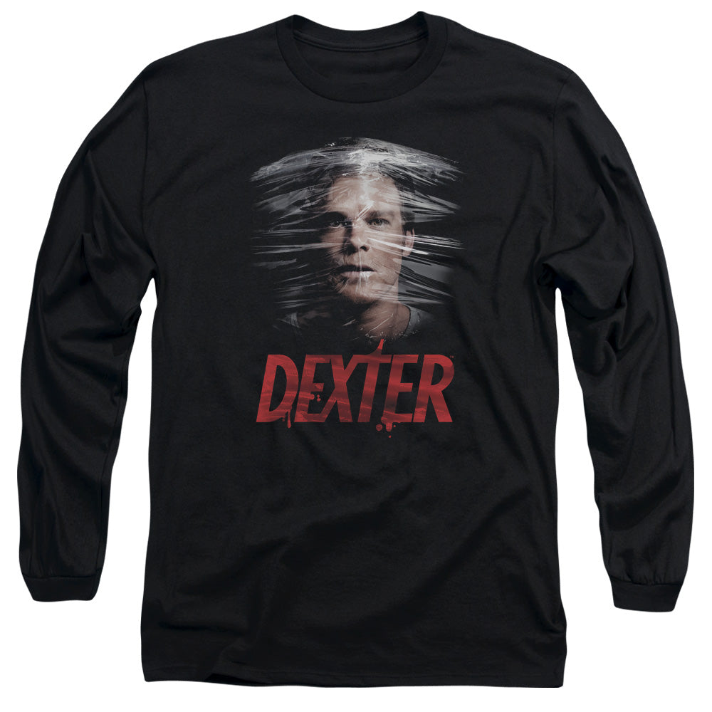 Dexter Plastic Wrap Mens Long Sleeve Shirt Black Officially Licensed ...