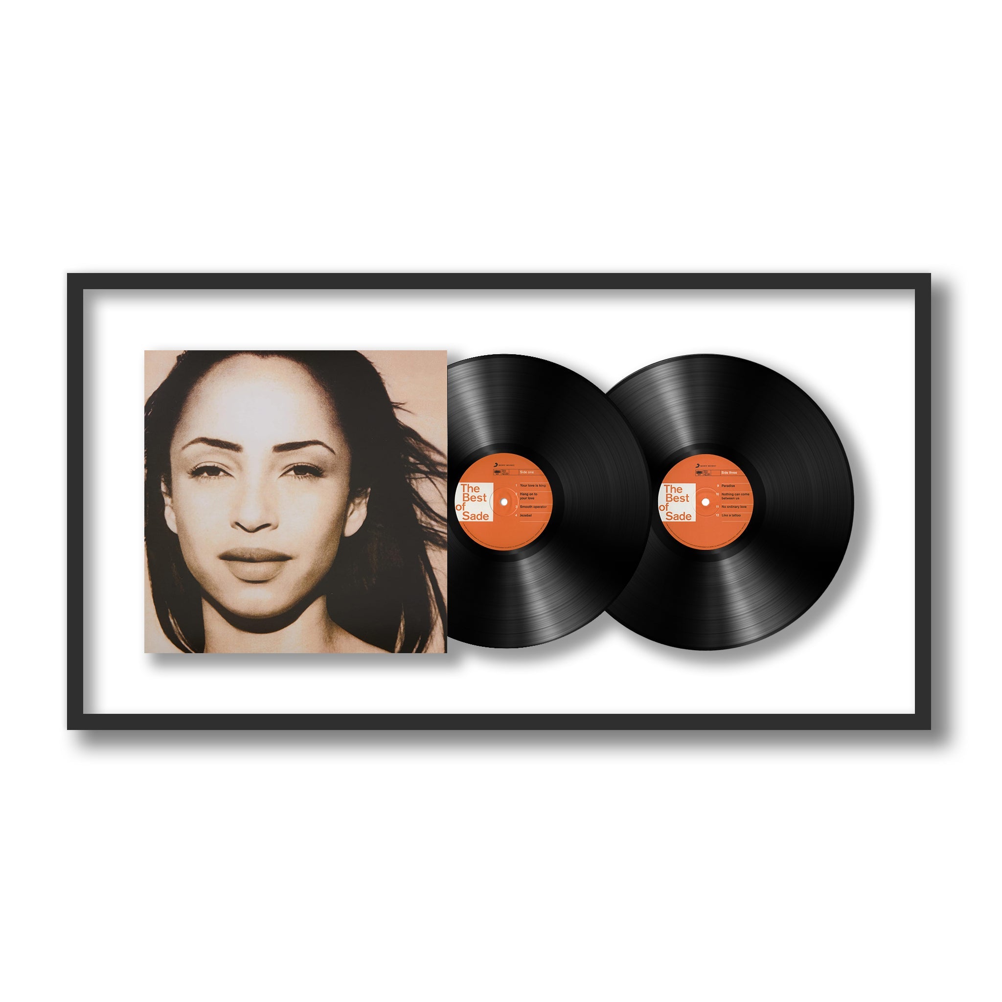 Sade The Best of Sade Framed Vinyl Record – Rock Band Merch