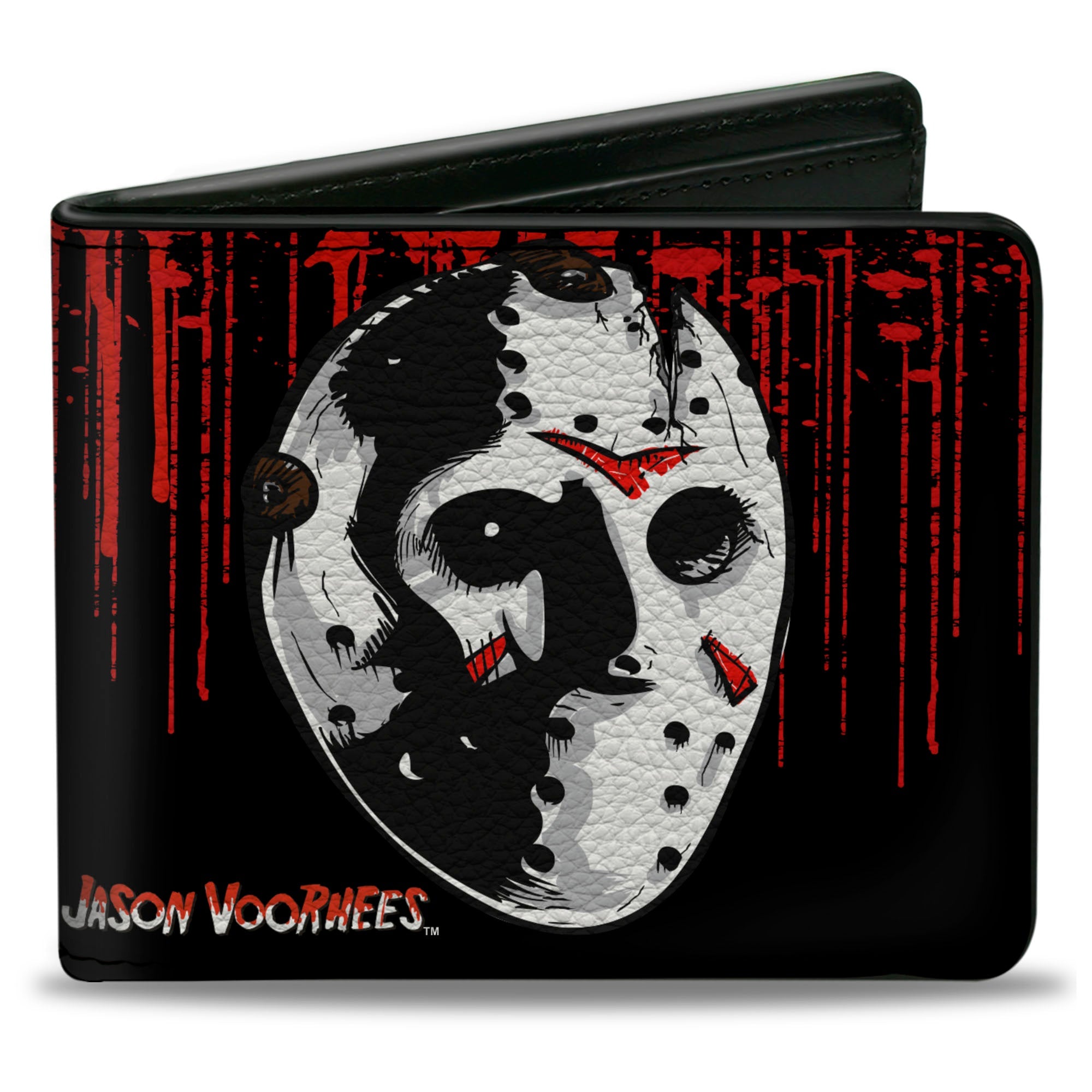 Bi-Fold Wallet - JASON VOORHEES Jason Mask4 + FRIDAY THE 13th Blood Sp ...