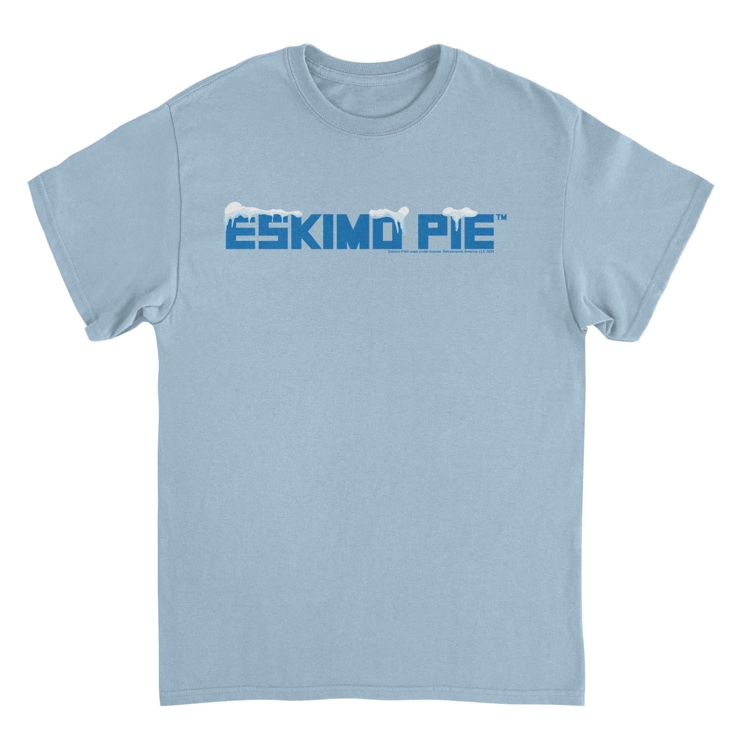 Eskimo Pie Retro Ice Cream Bar Logo Mens T Shirt Light Blue Officially ...