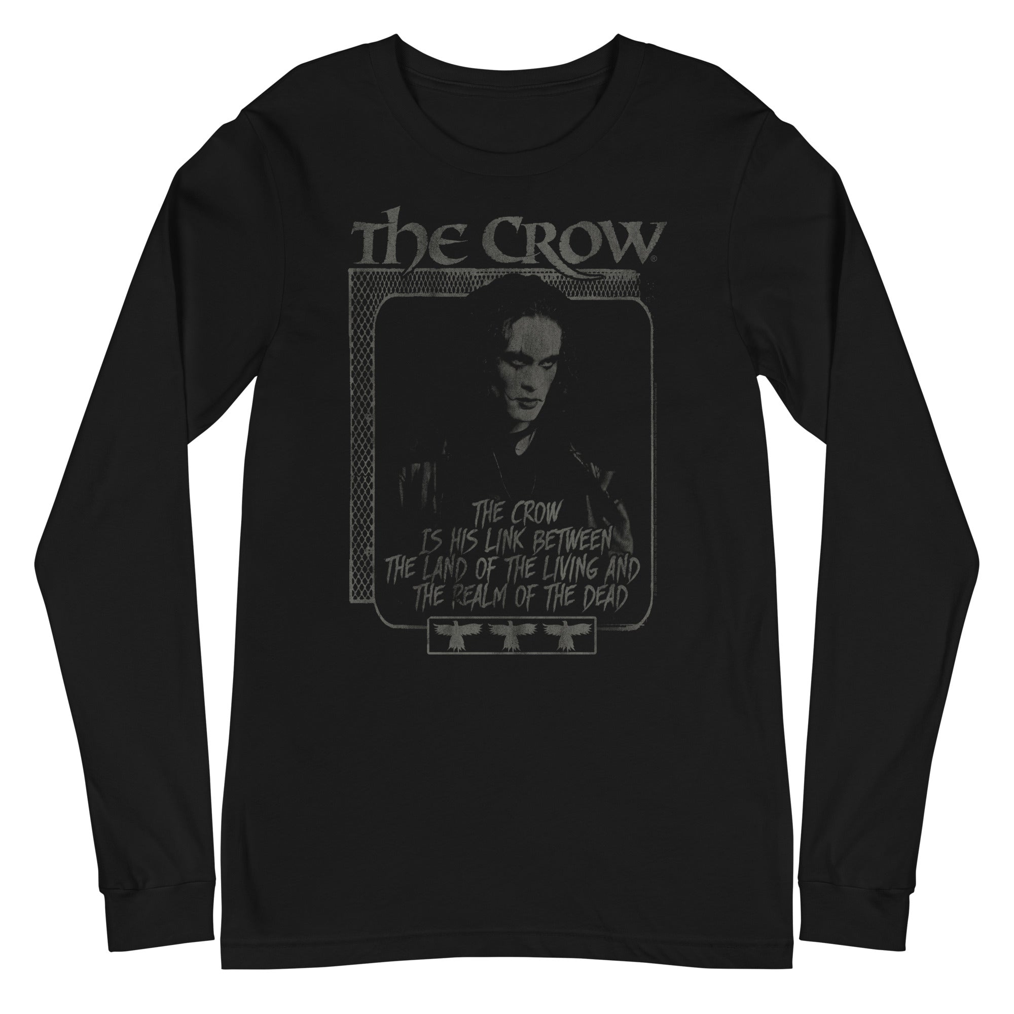 The Crow Eulogy Mens Long Sleeve Shirt Black – Rock Band Merch