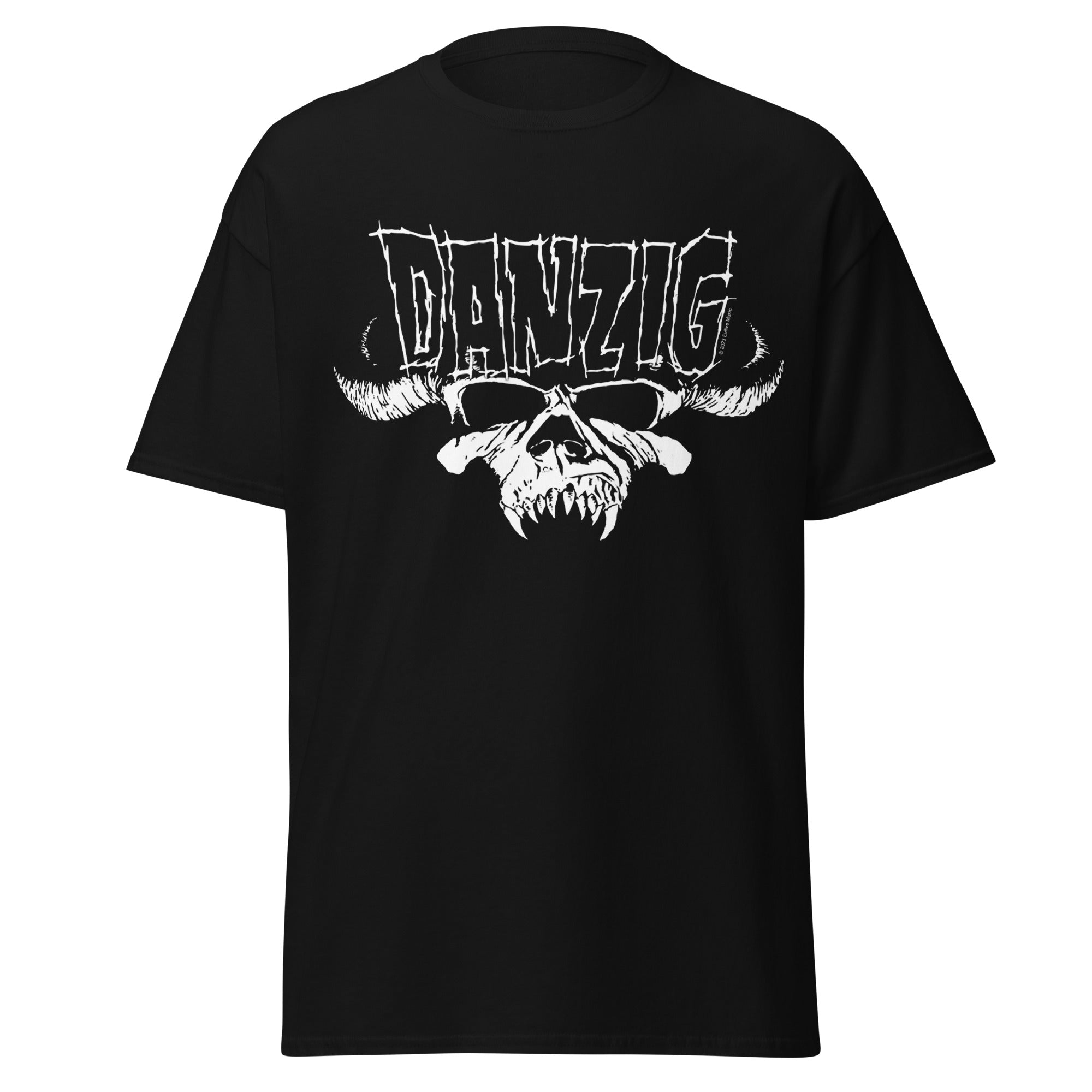 Danzig Logo Skull Jumbo Print Mens T Shirt Black – Rock Band Merch
