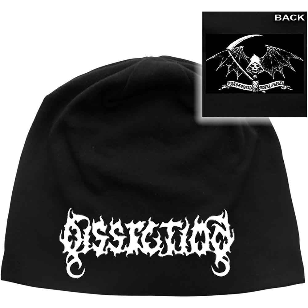 Dissection Logo Reaper Beanie Hat Black – Rock Band Merch