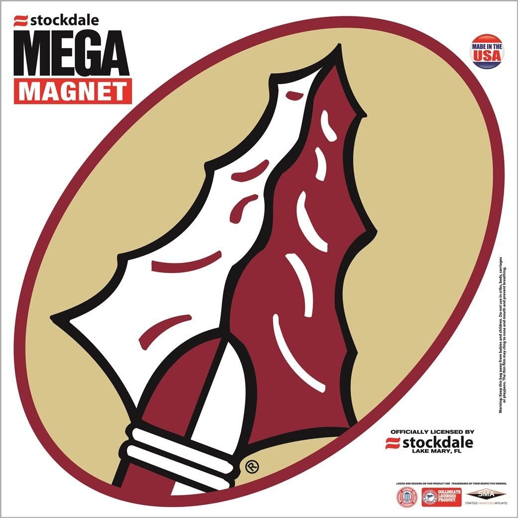 Florida State University Seminoles 12 Inch Mega Logo Design Oval Heavy ...