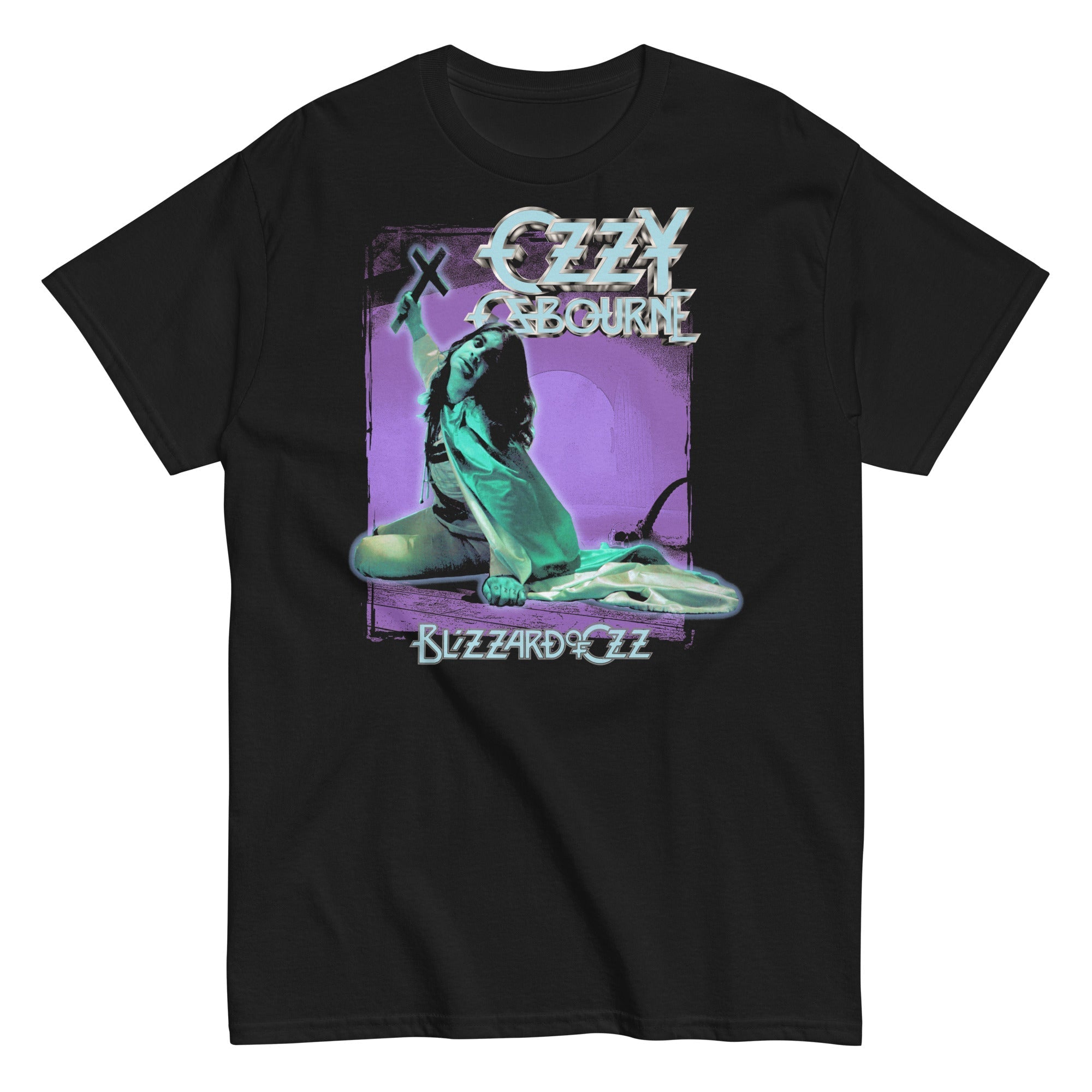 Ozzy Osbourne Blizzard of Ozz Mens T Shirt Black – Rock Band Merch
