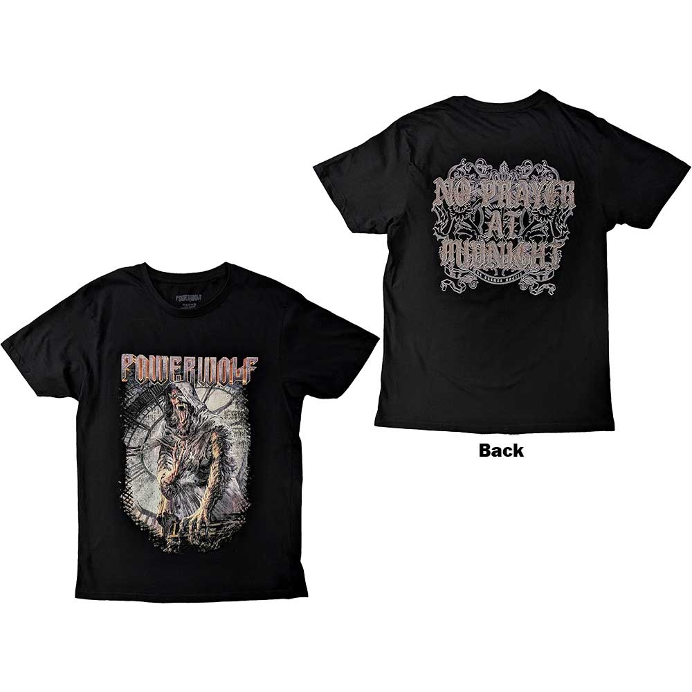 Powerwolf No Prayer T Shirt Black – Rock Band Merch