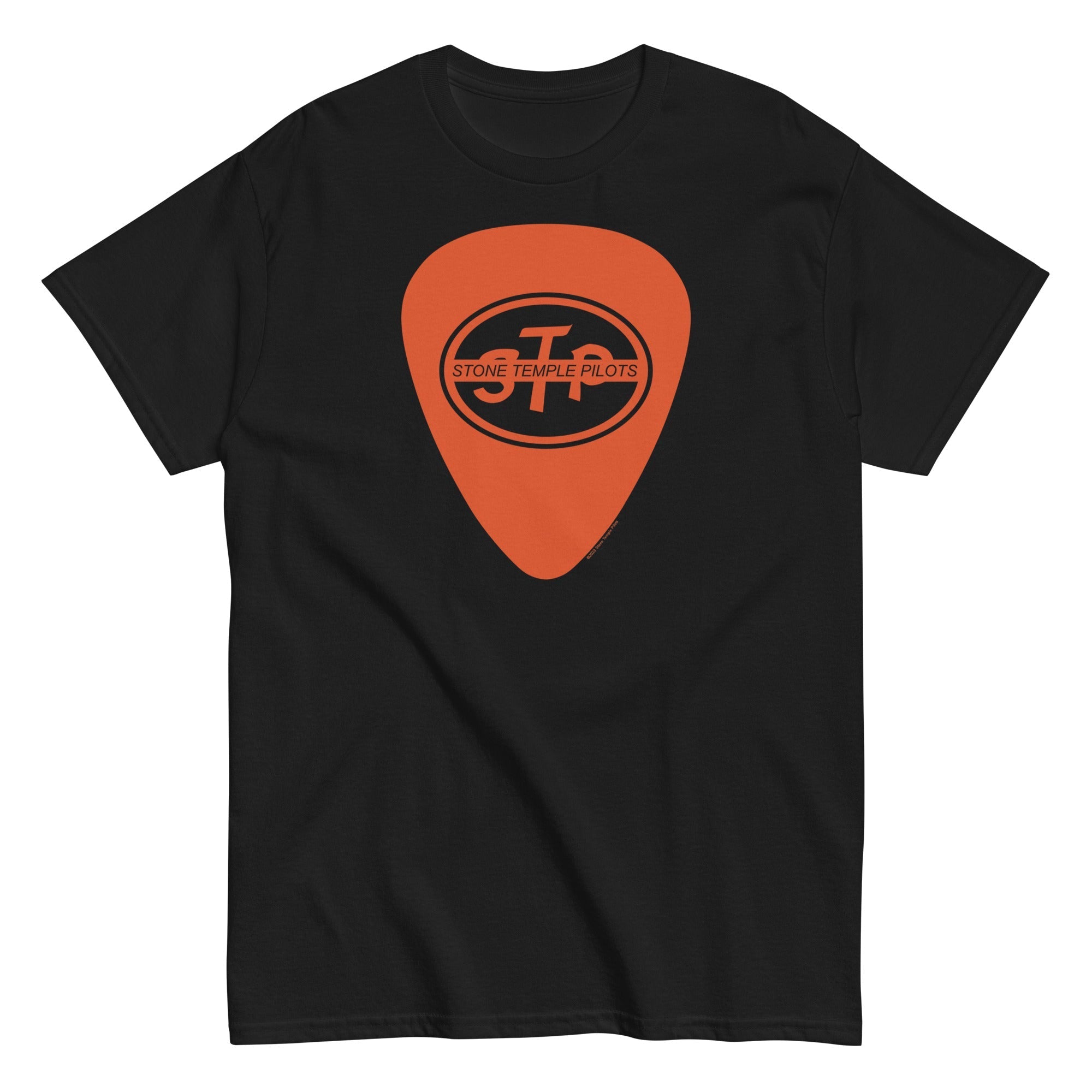 Stone Temple Pilots Guitar Pic Mens T Shirt Black – Rock Band Merch