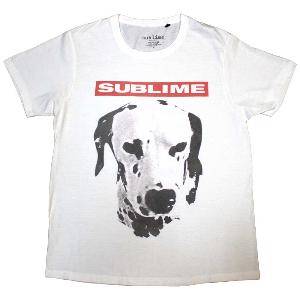 Sublime Dog Mens T Shirt White – Rock Band Merch