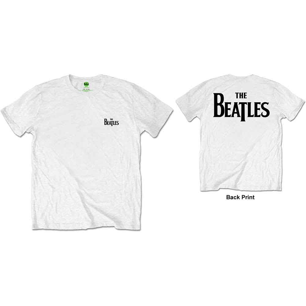 The Beatles Drop T Logo T Shirt White – Rock Band Merch