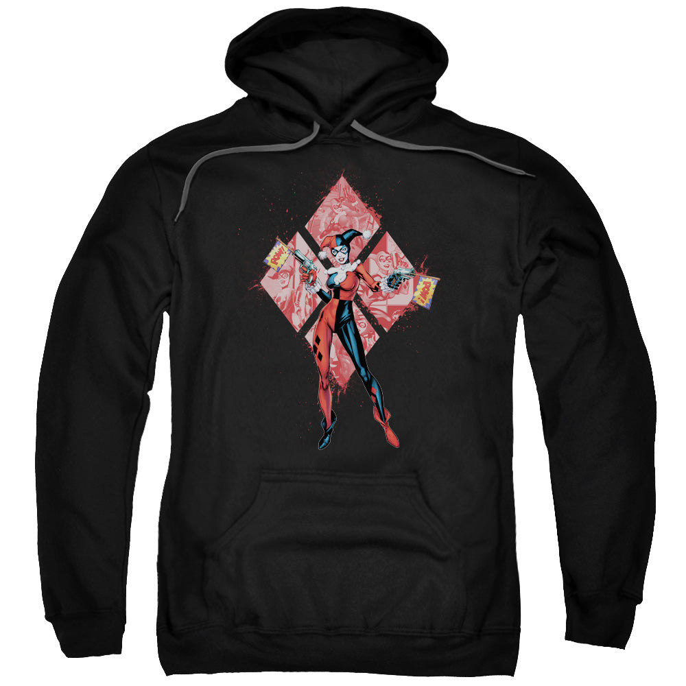 Batman Harley Quinn (Diamonds) Mens Hoodie Black | Rock Band Merch