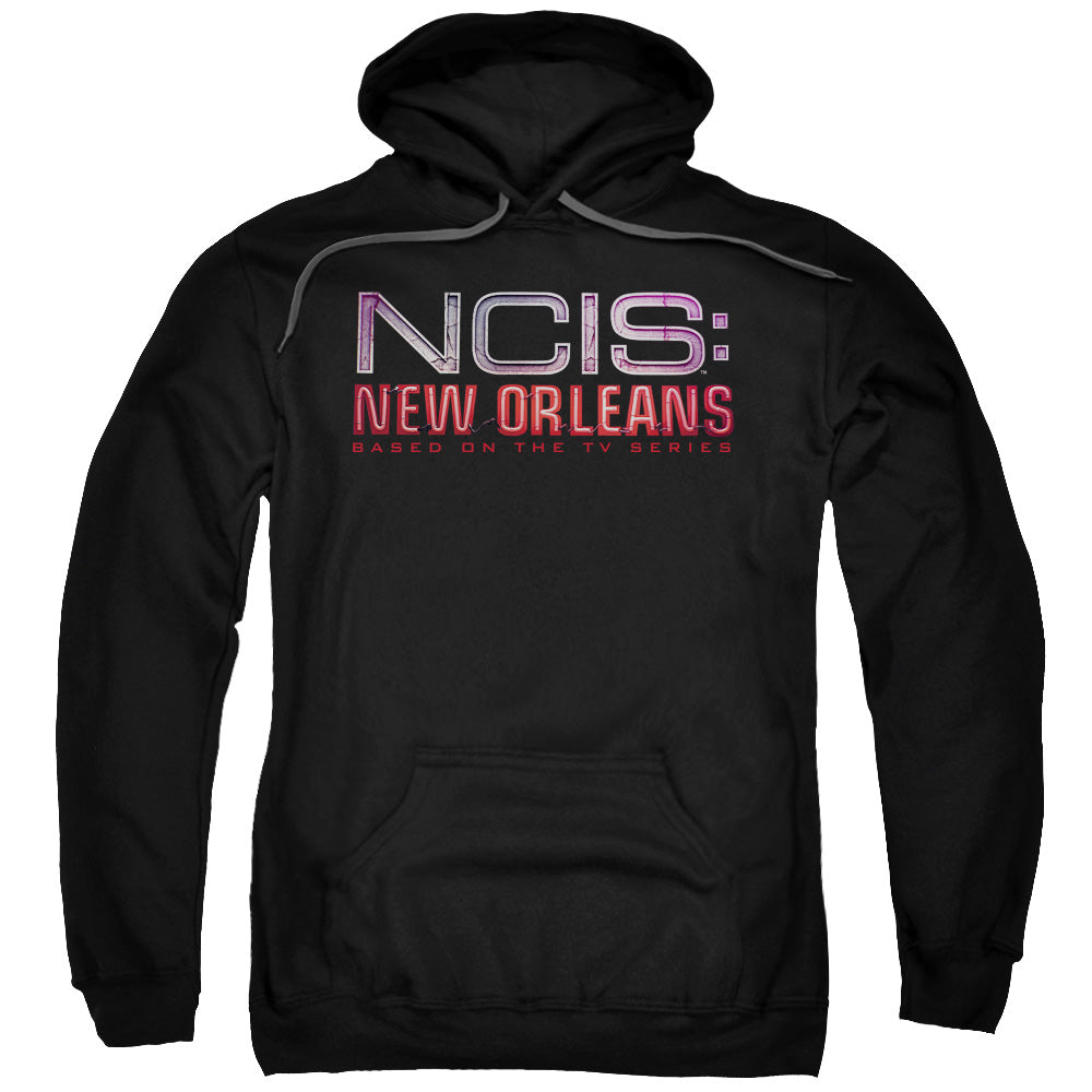 Ncis:New Orleans Neon Sign Mens Hoodie Black | Rock Band Merch