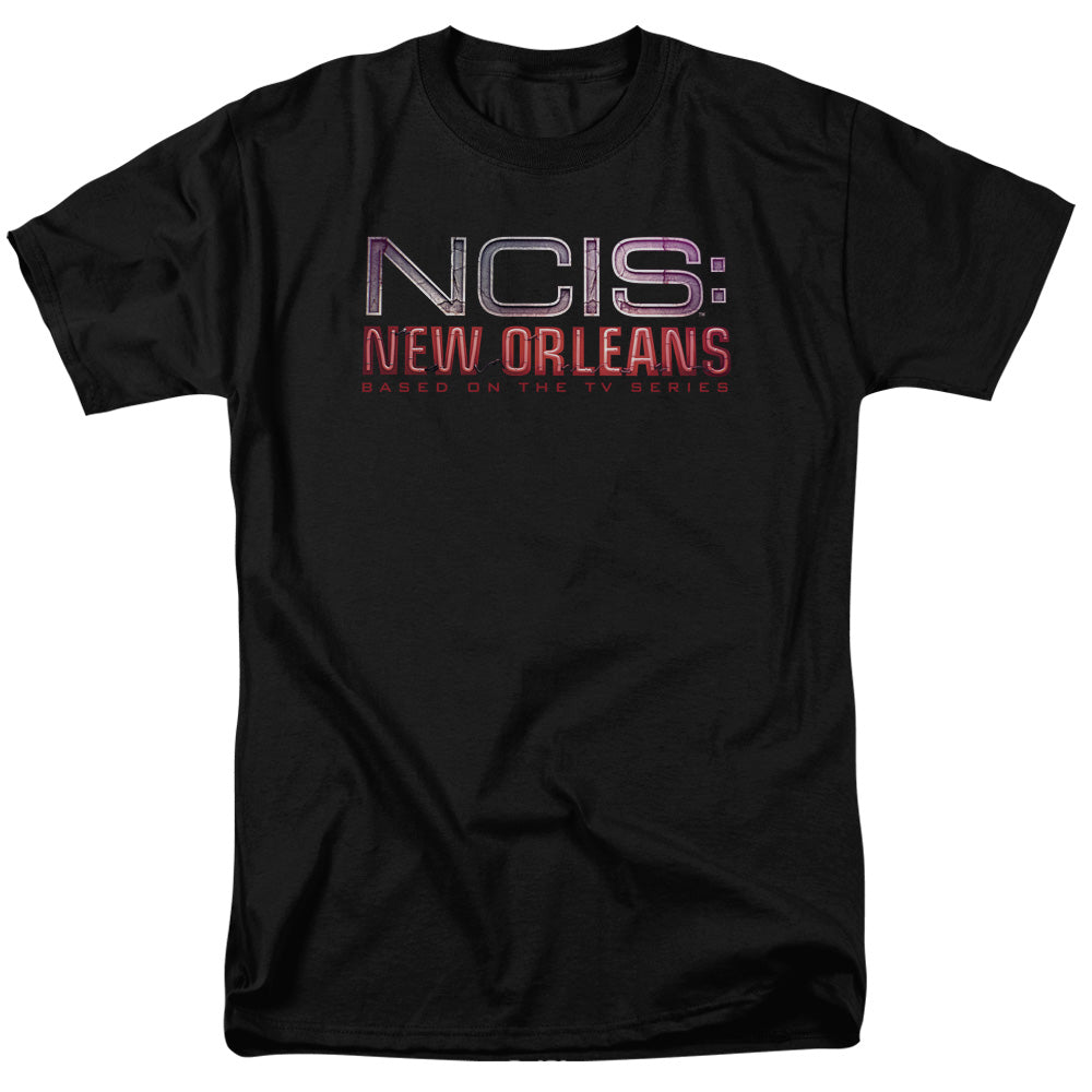Ncis:New Orleans Neon Sign Mens T Shirt Black | Rock Band Merch