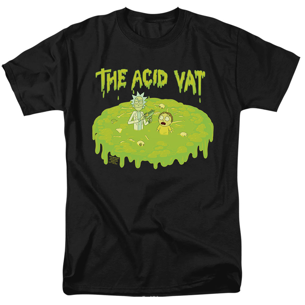 Rick And Morty The Acid Vat Mens T Shirt Black | Rock Band Merch