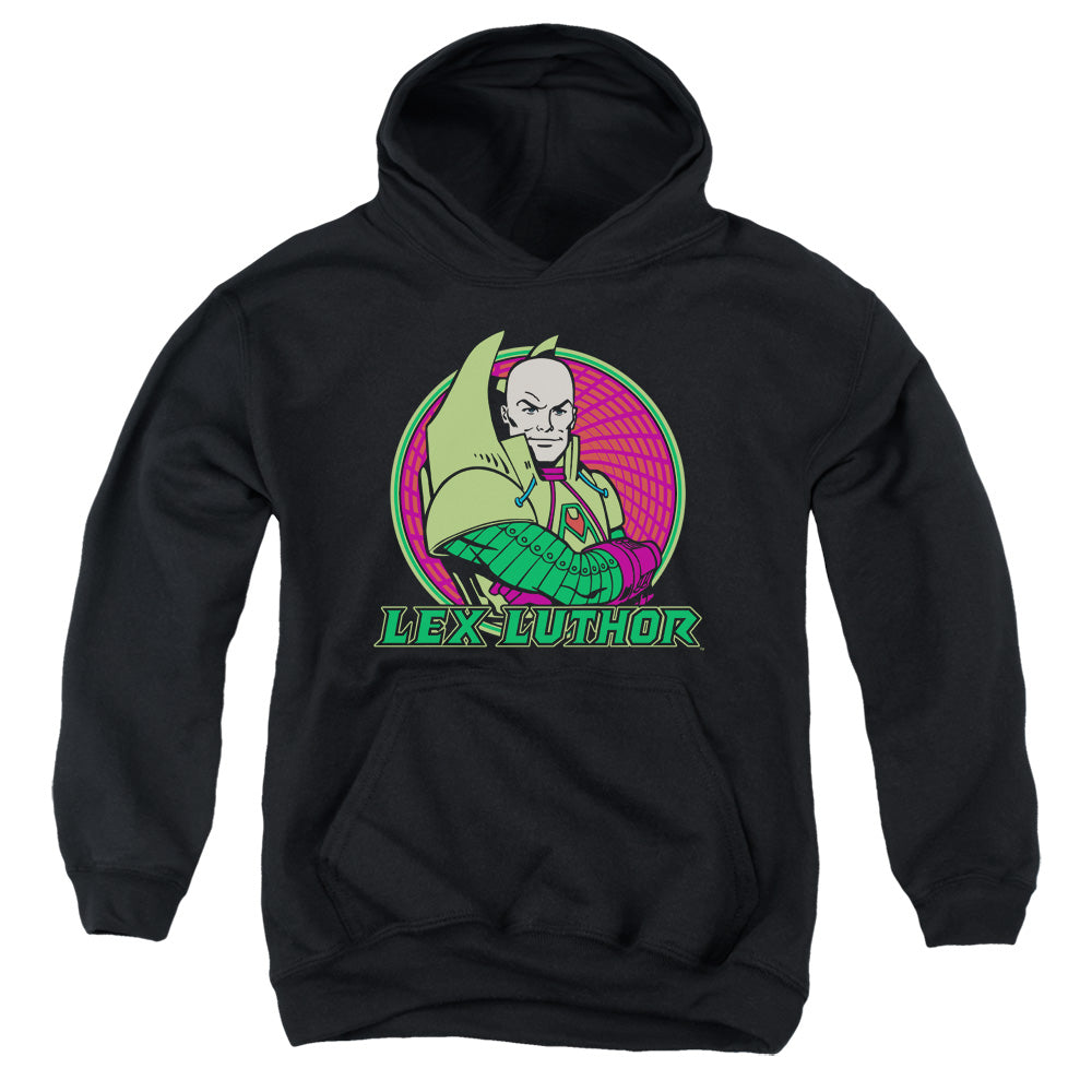 DC Comics Lex Luthor Kids Youth Hoodie Black | Rock Band Merch