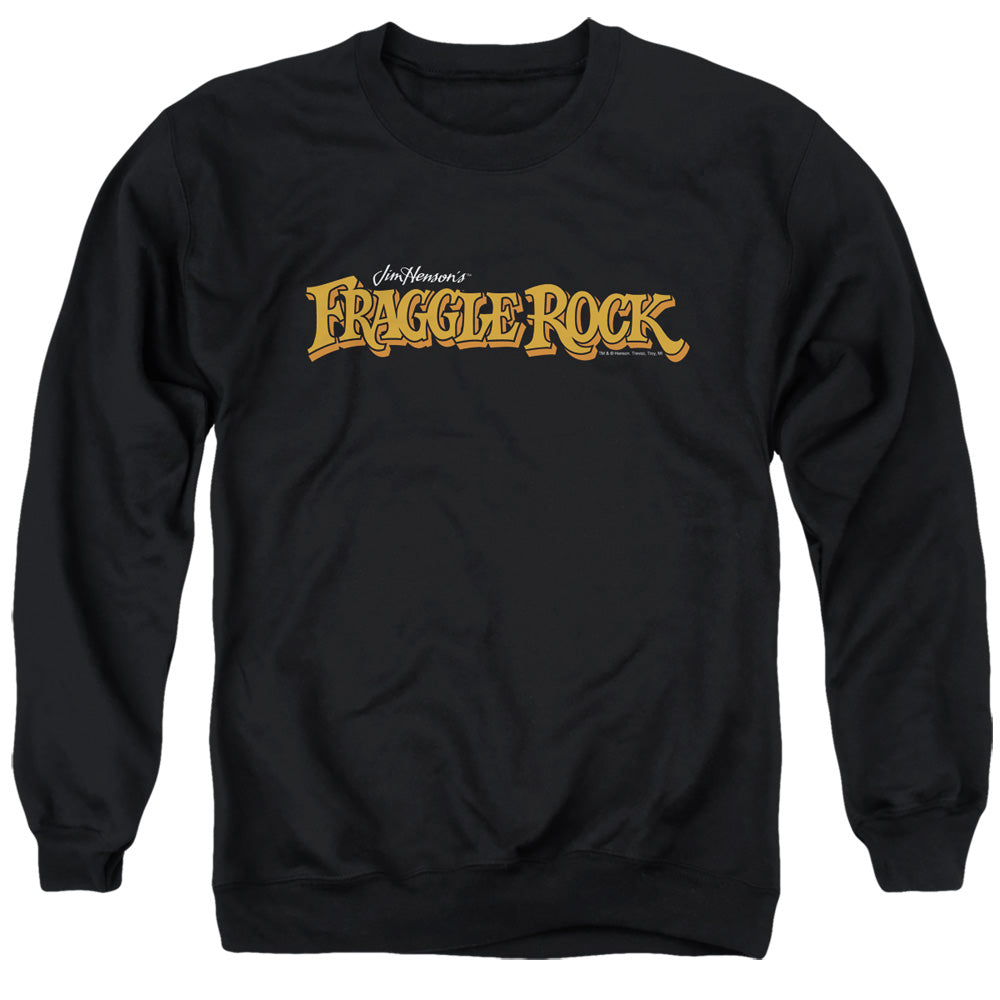 Fraggle Rock Logo Mens Crewneck Sweatshirt Black | Rock Band Merch