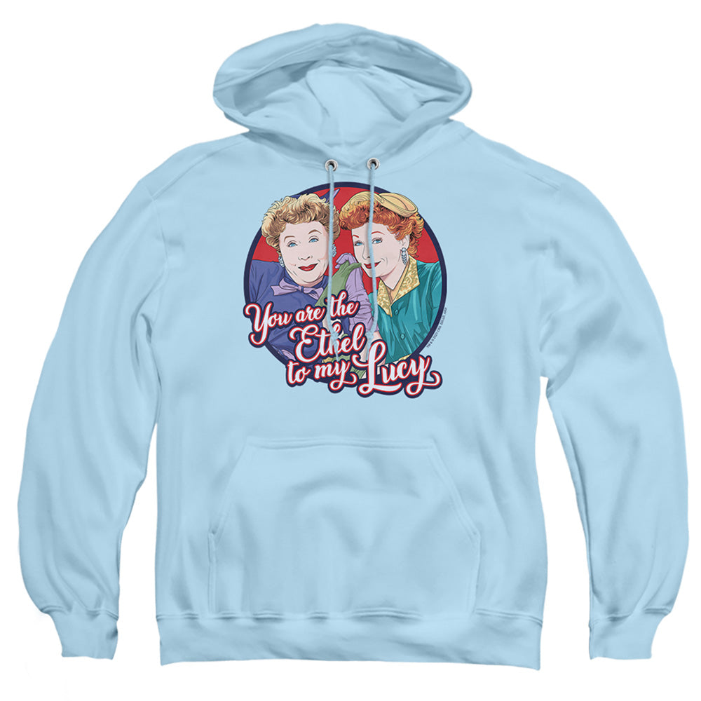 I Love Lucy Ethel To My Lucy Mens Hoodie Light Blue Officially Licensed ...
