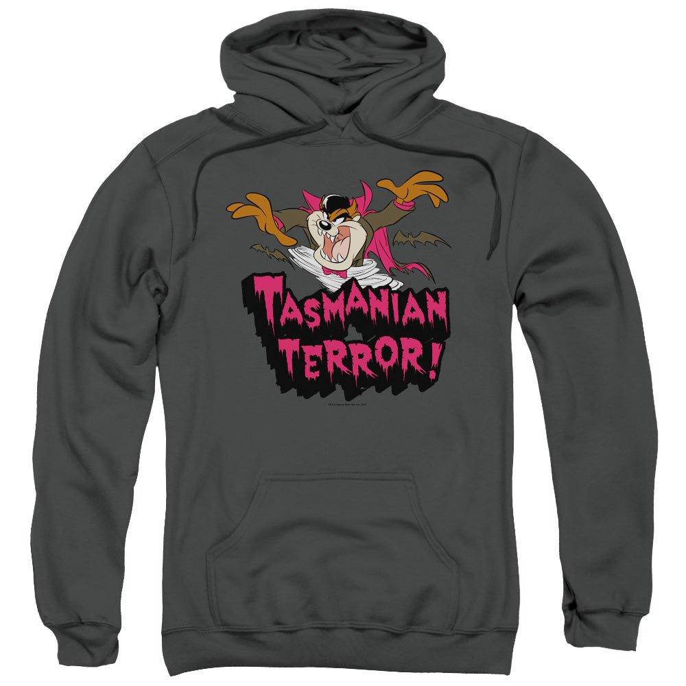 Looney Tunes Taz Terror Mens Hoodie Charcoal | Rock Band Merch