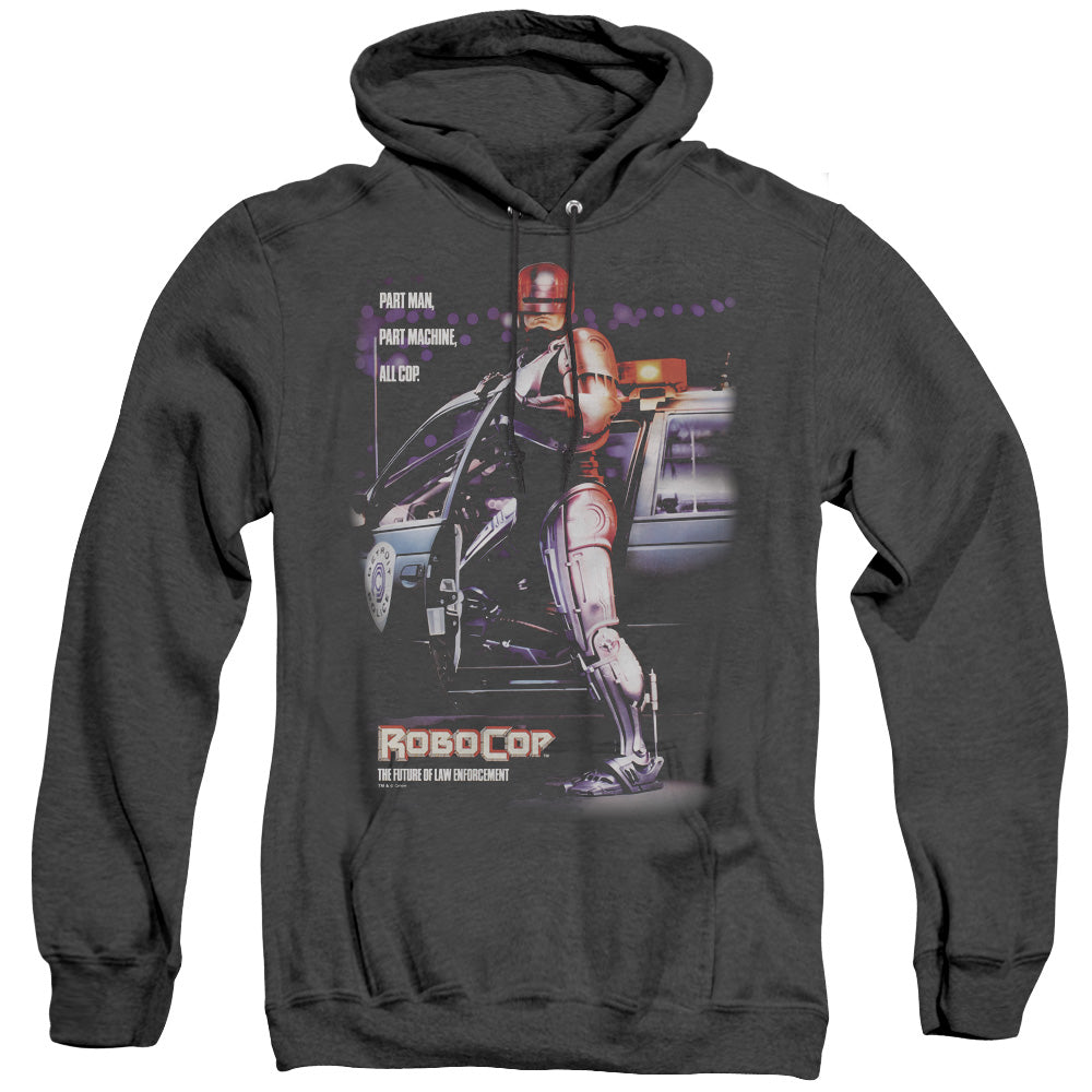 Robocop Poster Heather Mens Hoodie Black | Rock Band Merch