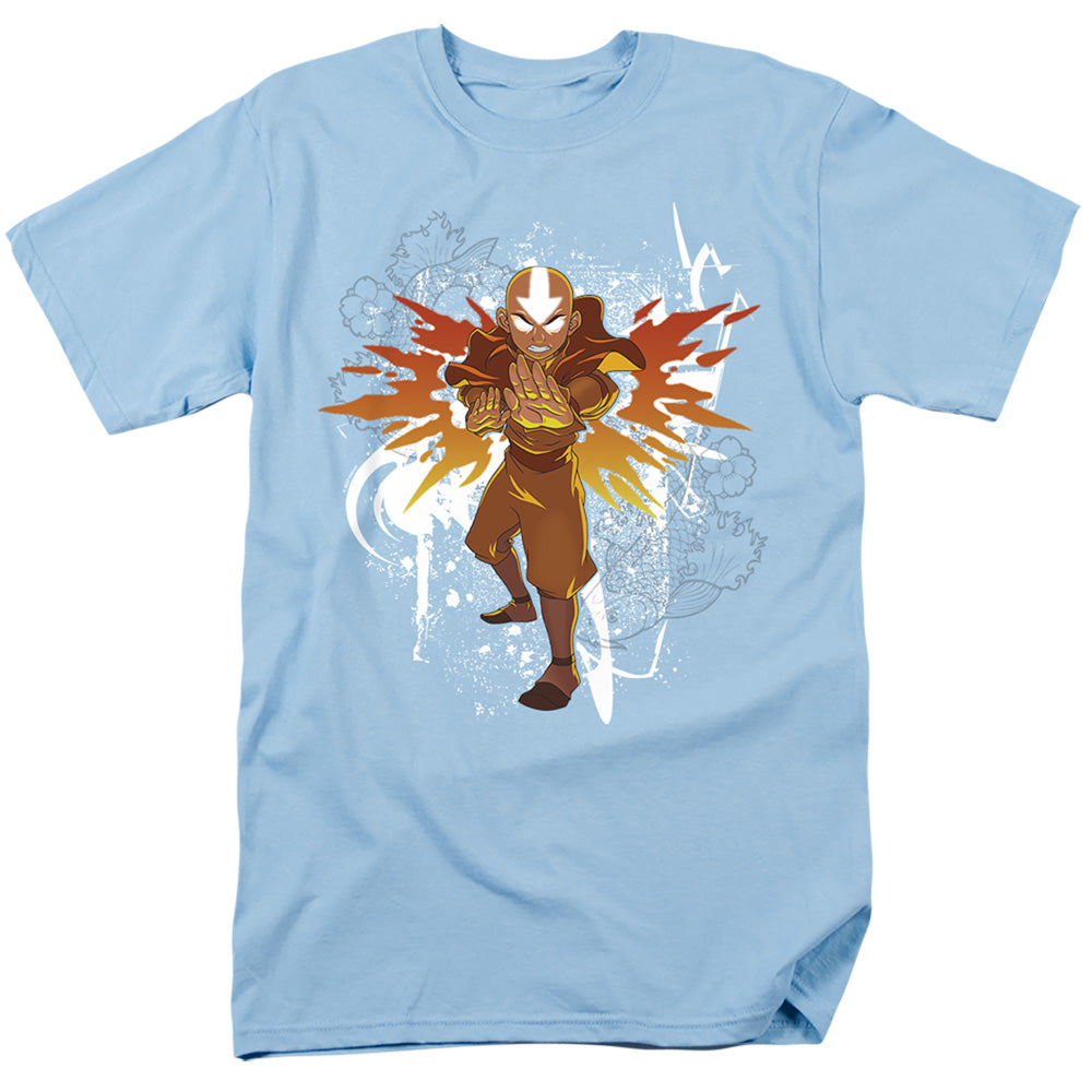 Avatar The Last Airbender Flower And Fish Aang Light Blue | Rock Band Merch