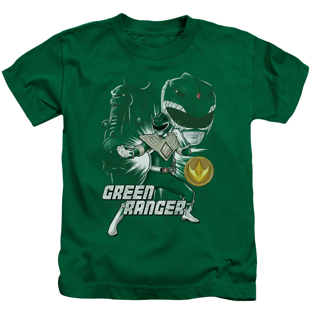 Power Rangers Green Ranger Juvenile Kids Youth T Shirt Kelly Green ...