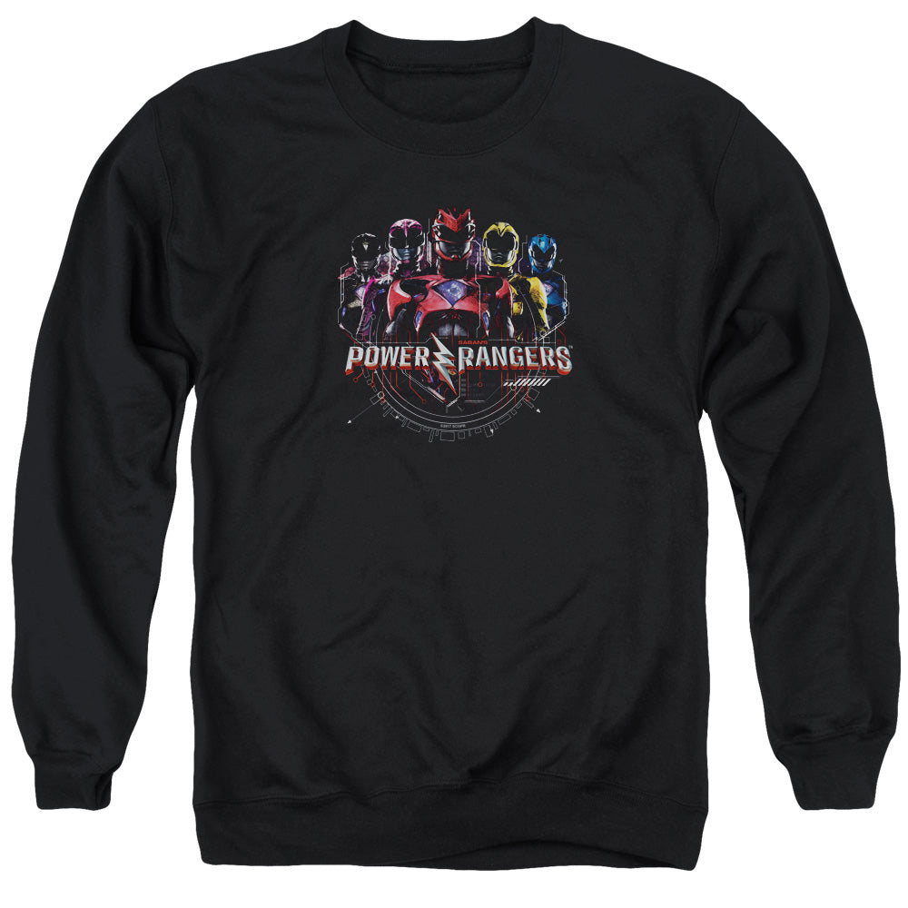 Power Rangers Ranger Circuitry Mens Crewneck Sweatshirt Black | Rock ...