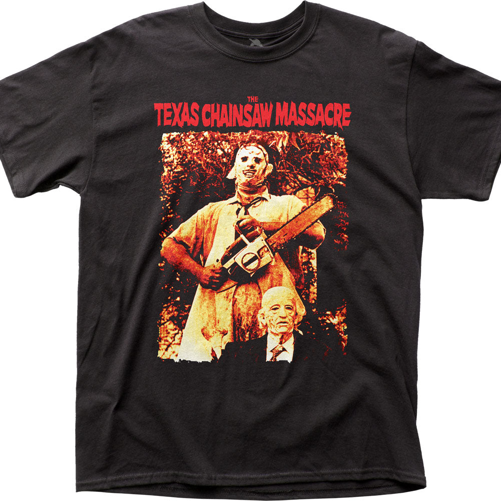 Texas Chainsaw Massacre Leatherface & Grandpa Mens T Shirt Black | Rock ...