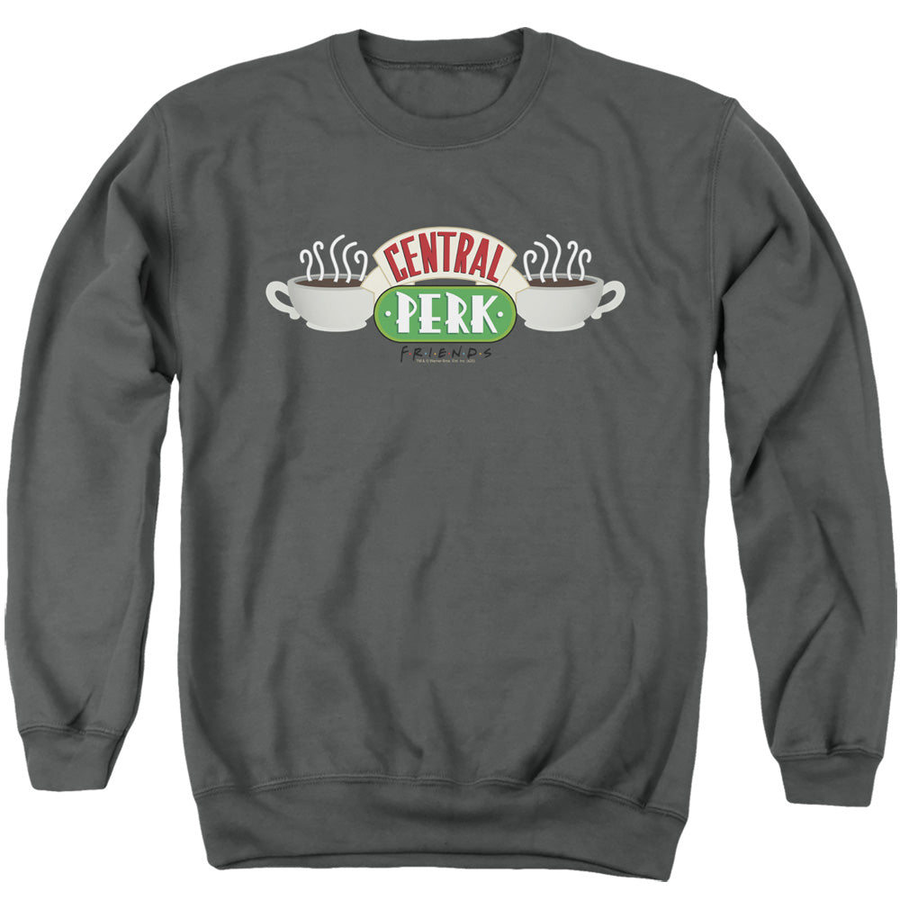 Friends Central Perk Logo Mens Crewneck Sweatshirt Charcoal | Rock Band ...